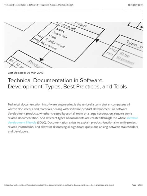 Technical Documentation In Software Development Types And Tools Altexsoft Pdf Agile