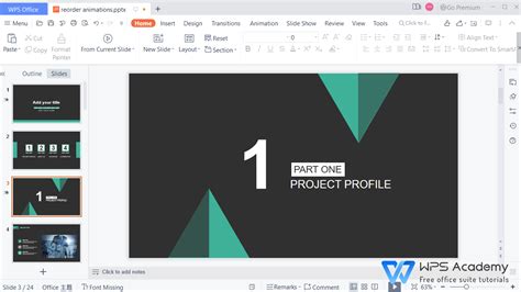 How To Reorder Animations In Wps Office Powerpoint Wps Office Quick Tutorials Online