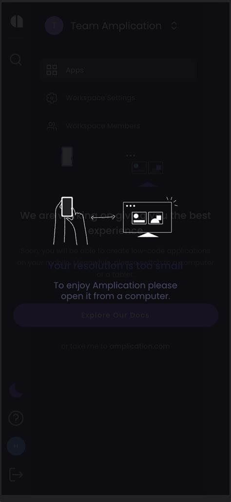 🐛 Bug Report Sign In On Mobile View · Issue 2281 · Amplication
