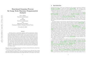 Functional Gaussian Process Model For Bayesian Nonparametric Analysis