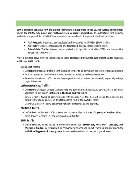 Part 030 Vxlan L2 Packet Forwarding Pdf Multicast Computer