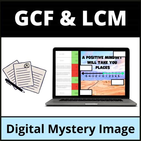 Greatest Common Factor And Least Common Multiple Gcf Lcm Digital Math
