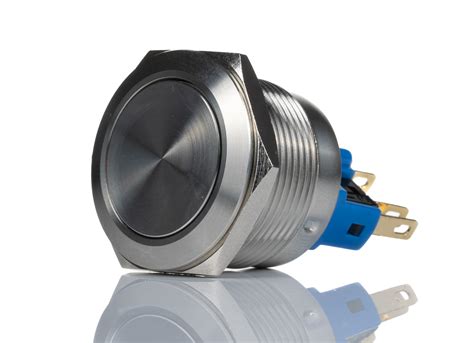 RS PRO Push Button Switch Momentary Panel Mount Mm Cutout SPDT V Ac IP IP RS