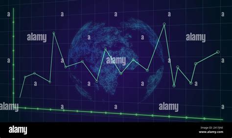 Image Of Globe Over Data Processing Global Business And Digital Interface Concept Digitally