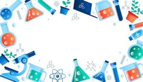 Premium Vector Science Lab Background In Gradient Design