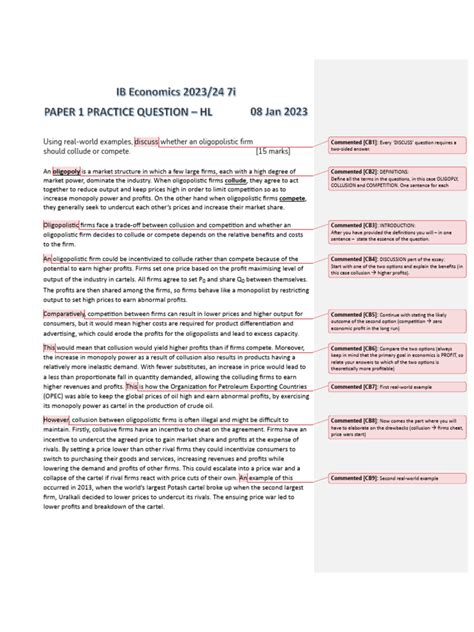 2024 01 08 Ib Economics Hl Paper 1 Practice Test With Answers Pdf