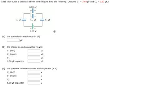 Solved A Lab Tech Builds A Circuit As Shown In The Figure Chegg