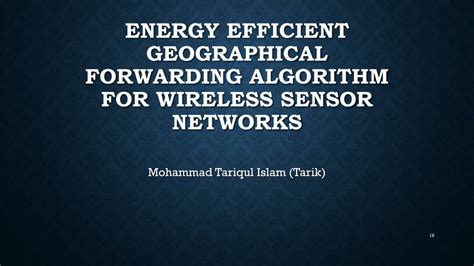 Ppt Energy Efficient Spanning Tree For Data Aggregation In Wireless