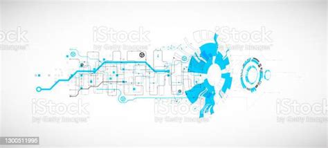 추상기술 개념 높은 컴퓨터 색상 배경 벡터 일러스트레이션 It 지원에 대한 스톡 벡터 아트 및 기타 이미지 It 지원 가상현실 개발 Istock