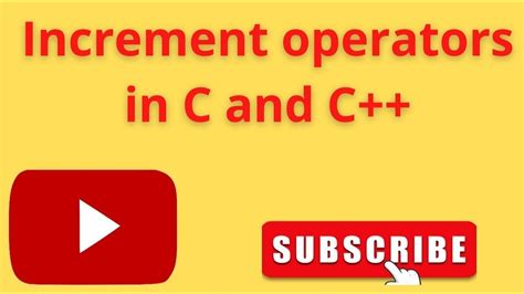 Increment Operators In C And C Language How It Works With Example Youtube