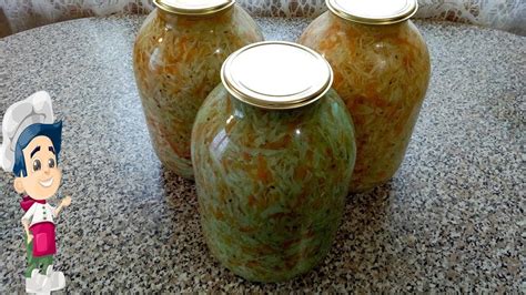 Маринованная Капуста на Зиму в Банках под Железную Крышку Youtube