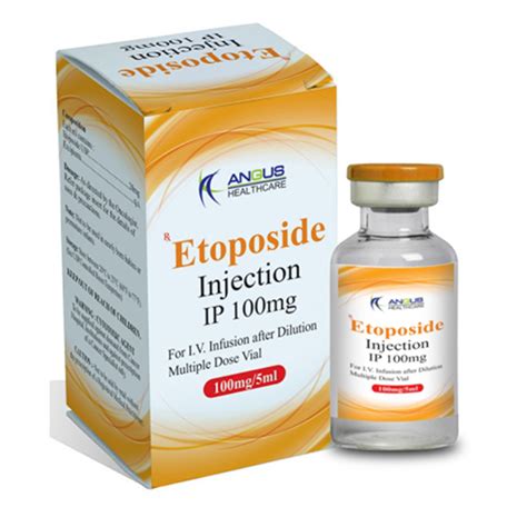 Etoposide 100mg Injection 1 Vial Per Box Antineoplastic Agent For