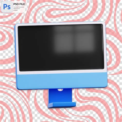 Premium Psd 3d Imac Monitor With Knop Render Illustration Icon