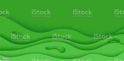 컷 페이퍼 스타일의 추상 녹색 전단지 지구 포스터 생태 브로셔 프리젠 테이션 텍스트 장소초대장을 저장하기위한 컷 아웃 잔디 파도