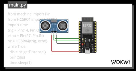 超声波传感器 调用驱动 Wokwi Esp32 Stm32 Arduino Simulator