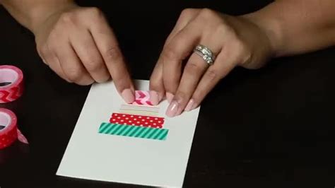 درست کردن کارت تبریک تولد با نوار چسب طرح دار