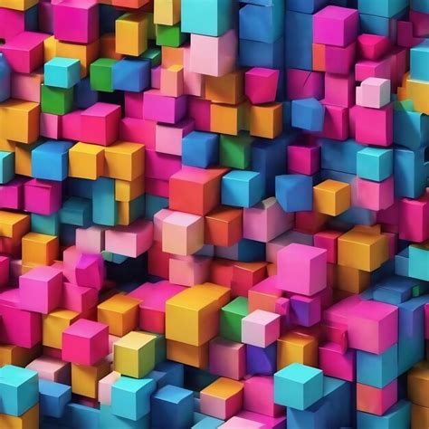 Premium Photo 3d Render Abstract Geometric Seamless Background