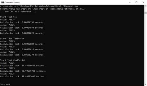 Teascript Vs Chaiscript Fibonacci Benchmark Teaage Solutions