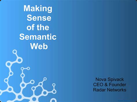 Explaining The Semantic Web Ppt