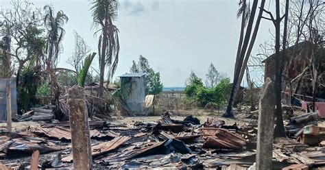 수세 미얀마 군사정권 반군 공격 막으려 주민 강제 이주