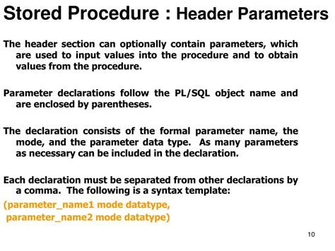 Ppt Oracle Stored Procedures Functions Powerpoint Presentation Free