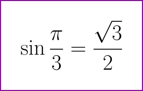 Exact Value Of Sine Of Pi 3 Lunlun Com