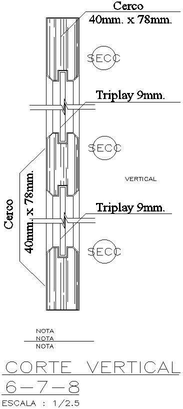 Vertical Cut Of Structural Member In Detail Autocad Drawing Dwg File Cad File