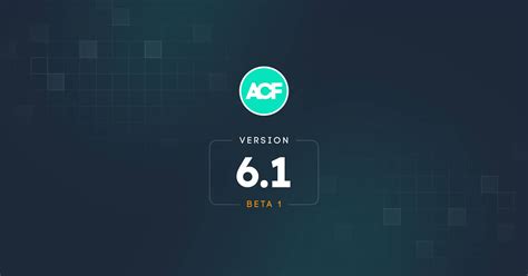 Acf Acf 61 Beta 1 Release