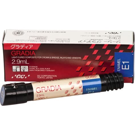 Gc Gradia® Syringe 29 Ml Paste Enamel E1 Odonto
