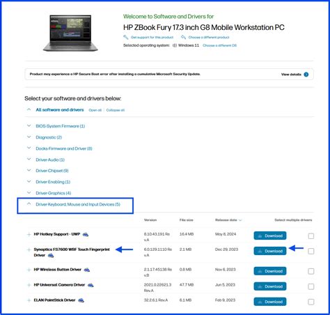 How To Download Synaptics Wbf Fingerprint Driver Hp Support