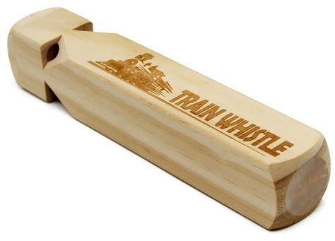 Wooden Train Whistle Trophy Solid Wood Train Whistle Long And Mcquade