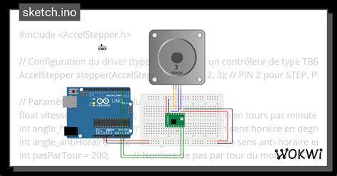 Projeteric Nema23 V3 Sansled Wokwi Esp32 Stm32 Arduino Simulator
