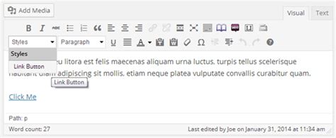 How To Add A Dropdown Css Style Selector To The Visual Editor