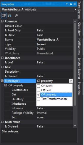 Visual Studio How To Show Reflect Property At Uml Class Diagram In Visualstudio C