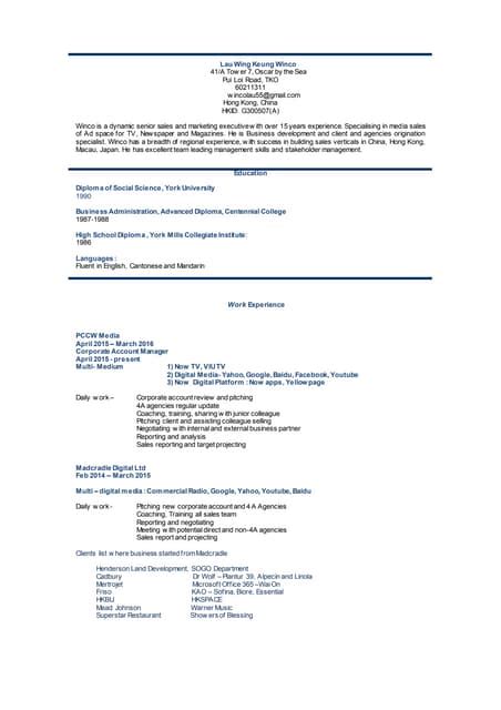 Lau Wing Keung Winco May2016 Docx Sales Business