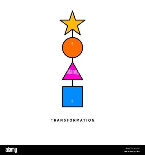 Icon Transformation Transition Of Geometric Shapes Circle Triangle Square And Star Coaching