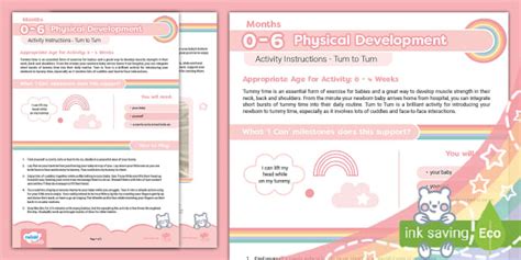 Free 0 6 Months Physical Development Activity Tum To Tum