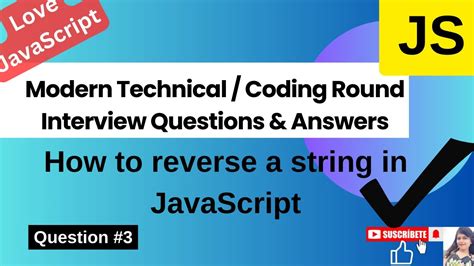 How To Reverse A String In Javascript Interview Questions Reverse