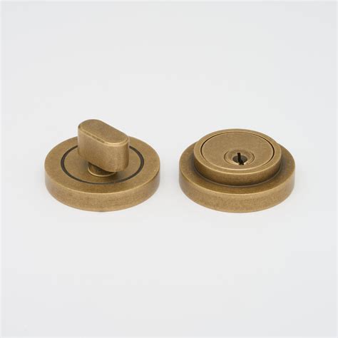 Key Snib Deadbolt Tumbled Brass Lo And Co