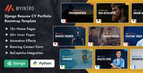 Myintro Django Cvresume Bootstrap Template