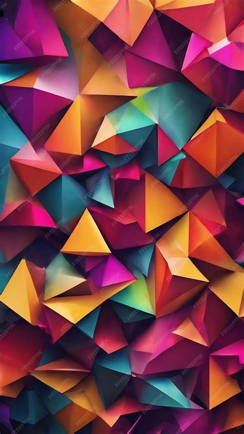 Premium Photo Abstract Technology Background With Triangle Abstract Geometric Background