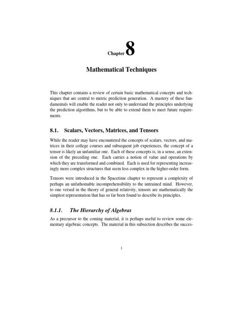 Chapter 8 Mathematical Techniques Pdf Eigenvalues And Eigenvectors Matrix Mathematics