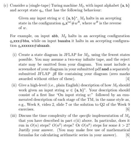 Solved C ﻿consider A Single Tape ﻿turing Machine M2