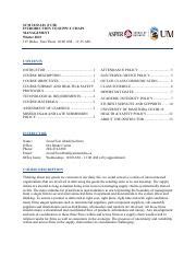 Understanding Supply Chain Management In Winter 2023 Course Hero