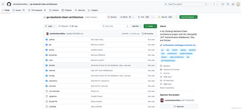 Go项目结构整洁实现｜github 35kgo Backend Clean Architecture Csdn博客