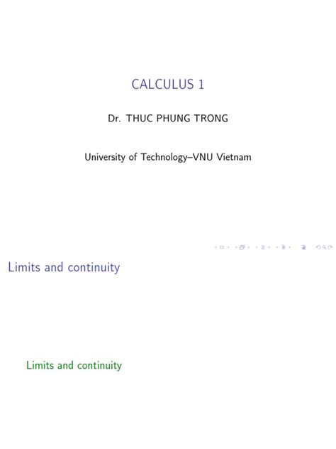 Limits Calculus 1 Pdf Function Mathematics Continuous Function