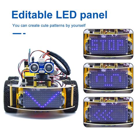 Buy KEYESTUDIO Smart Car Robot WD Programmable DIY Starter Kit For Arduino For Uno R