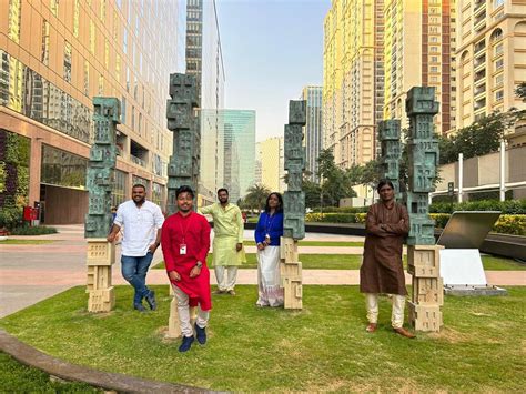 An Art Gallery In The Open At The Skyview In Hyderabad The Hindu