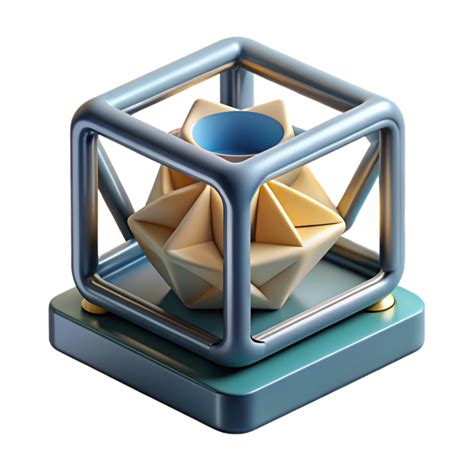 Dramatic Minimalist A D Printer Creating A Complex Geometric 4k 60554843 Png