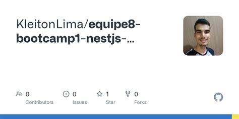 Github Kleitonlimaequipe8 Bootcamp1 Nestjs Typescript